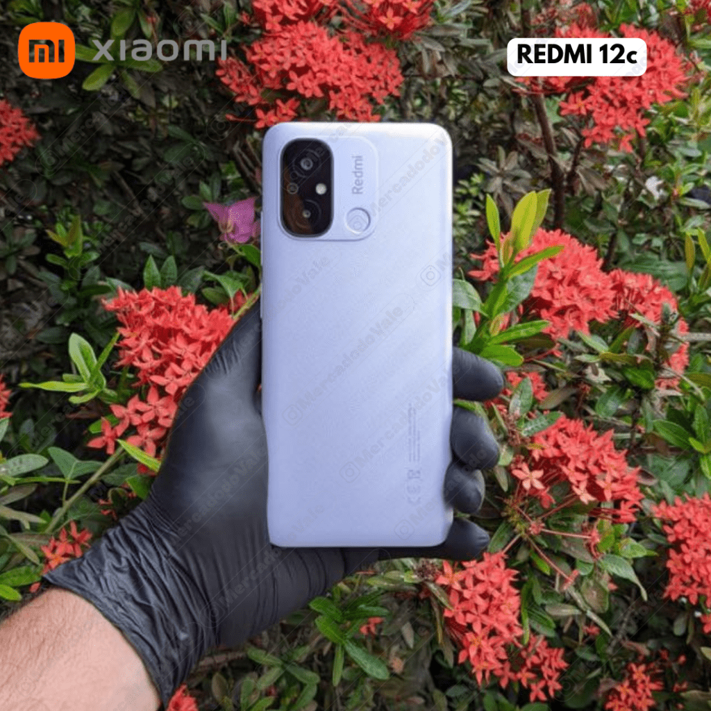 Redmi 12C, 128GB, 4GB Ram, Global, Lilás - Mercado do Vale