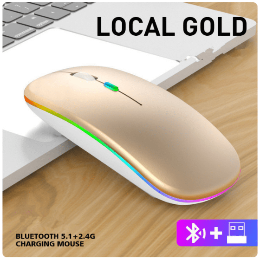 Mouse Sem Fio Dual Mode, 2.4Ghz e Bluetooth 5.1 D-2M - Mercado do Vale